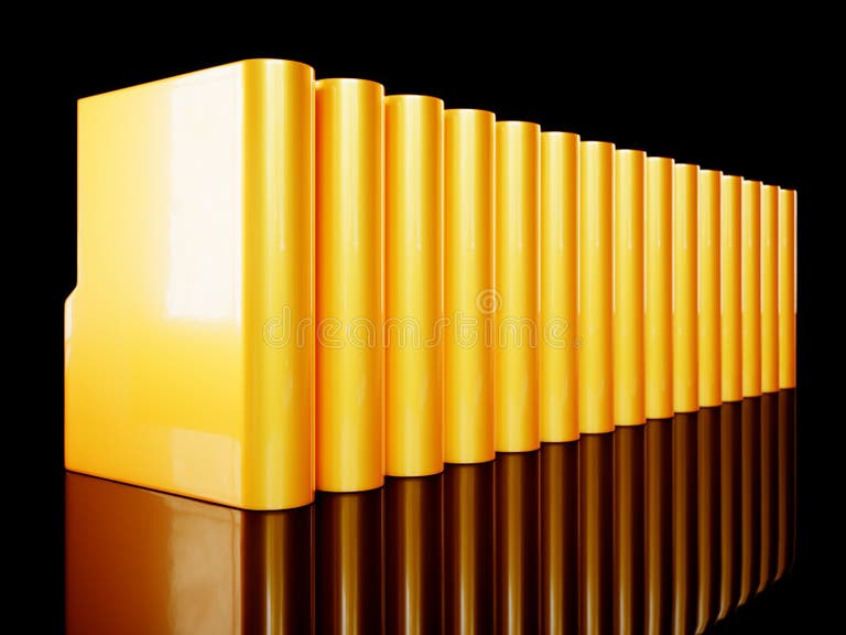 Computers folder stack stock illustration. Illustration of data - 144226668