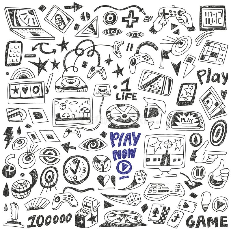 Devices , Computers - Doodles Set Stock Vector - Illustration of mobile ...