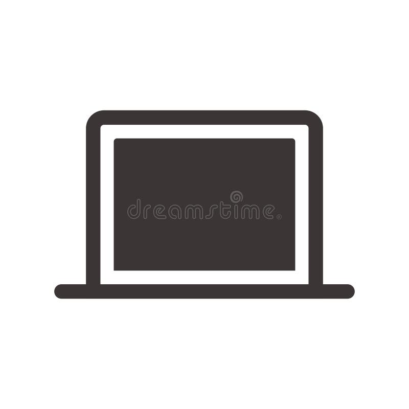 Computers Icon. Laptop Symbol Stock Vector - Illustration of front ...