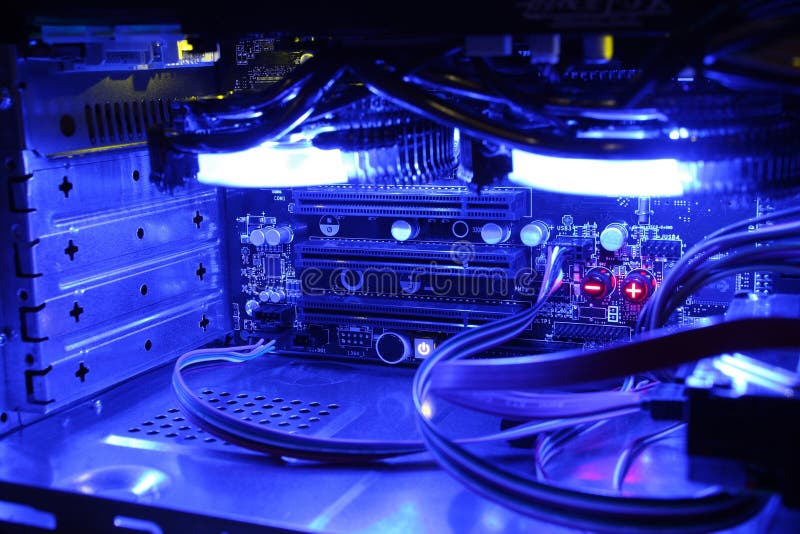 Computers intern stockbild. Bild von blau, hintergrund - 14461641