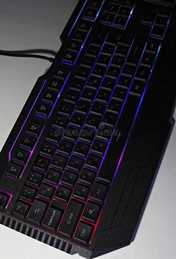 Black Keyboard on White Fon. Stock Image - Image of pckey, accessories ...