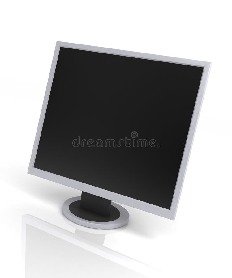 Lcd monitor stock illustration. Illustration of crystal - 374127