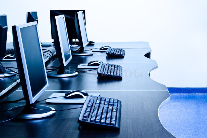 Computers room stock photo. Image of desk, business, modern - 5664182