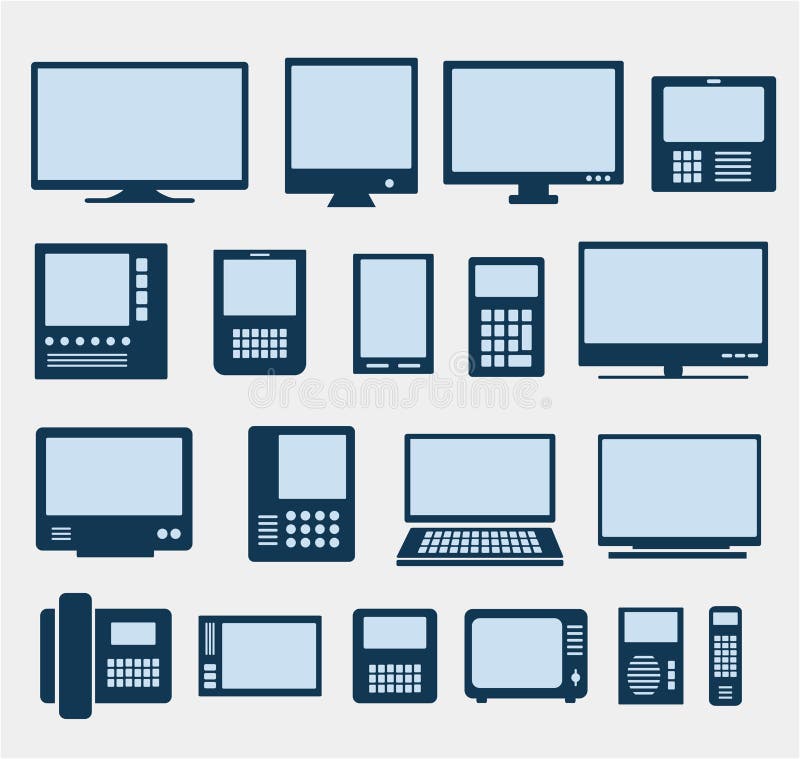 Infographics in Modern Realistic Computers Vector Stock Vector ...