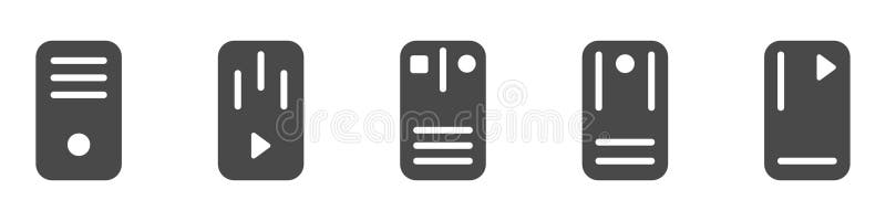 Computers Set Vector. Set of System Blocks Vector. Trendy Icons of ...