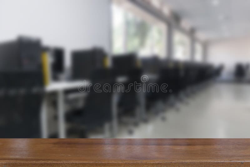 Computer Training Room. Lab Classroom in College. Stock Image - Image ...