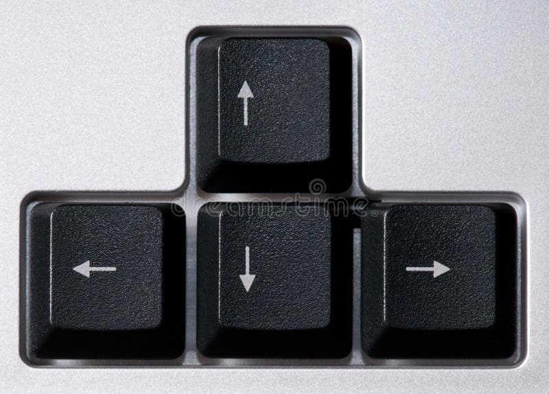 Pfeile (Computertastatur) stockbild. Bild von hintergrund - 2453145