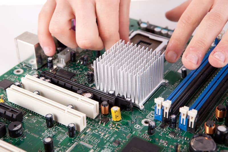 Computertechniker stockbild. Bild von speicher, elektronisch - 24175919