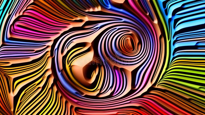 Computing Abstract Shapes stock illustration. Illustration of ...