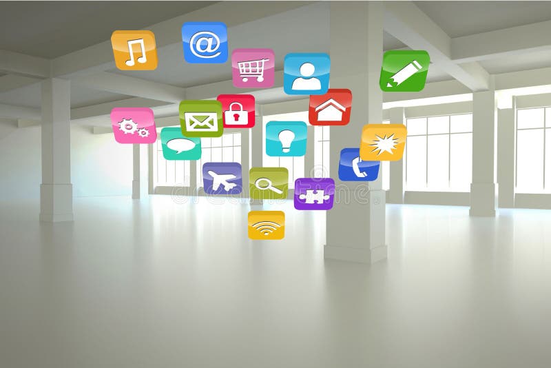 Computing Application Icons Stock Illustration - Illustration of ...