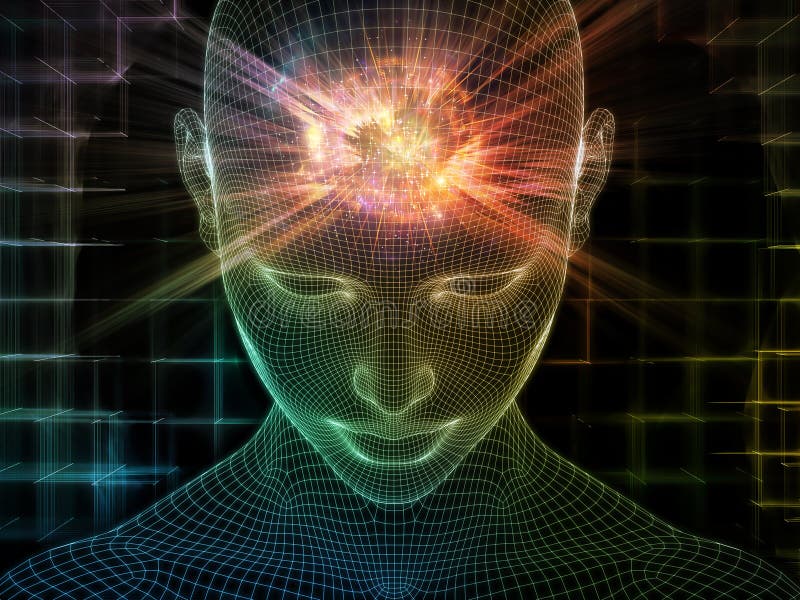 Computing Brain Frequencies Stock Illustration - Illustration of ...