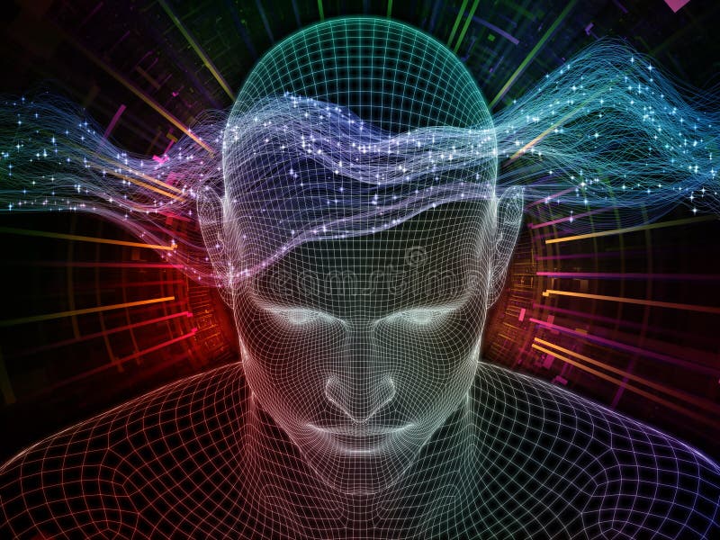 Computing Brain Frequencies Stock Illustration - Illustration of ...