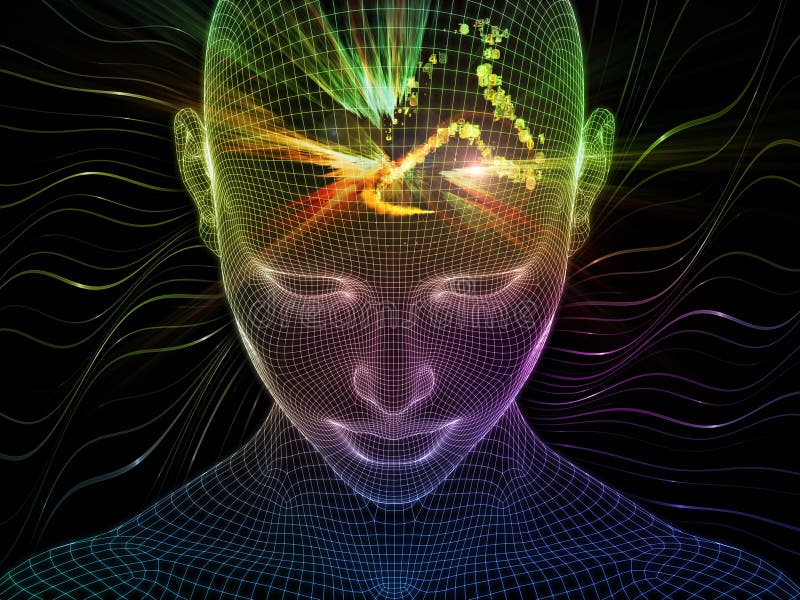 Computing Brain Frequencies Stock Illustration - Illustration of human ...