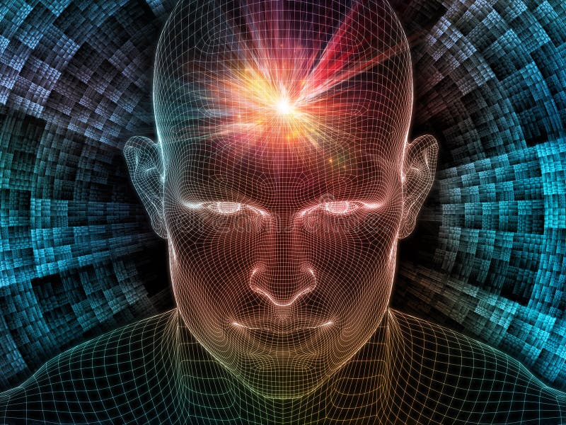 Computing Brain Frequencies Stock Illustration - Illustration of ...