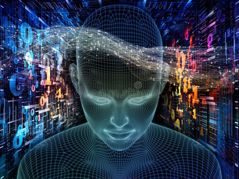 Computing Brain Frequencies Stock Illustration - Illustration of ...