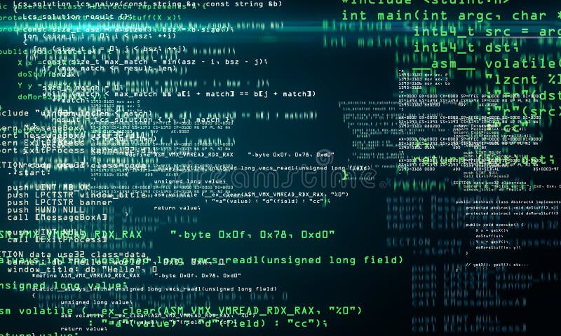 Computing and Coding Concept Stock Illustration - Illustration of ...