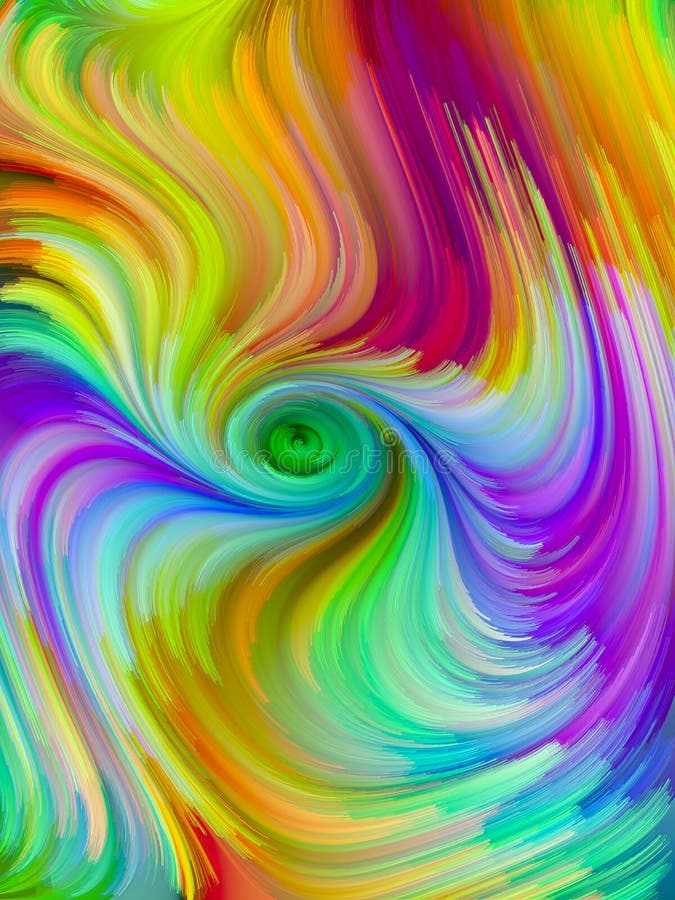 Computing Color Flow stock illustration. Illustration of detailed ...