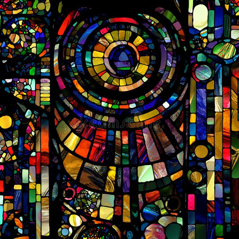 Computing Colored Light stock illustration. Illustration of stained ...