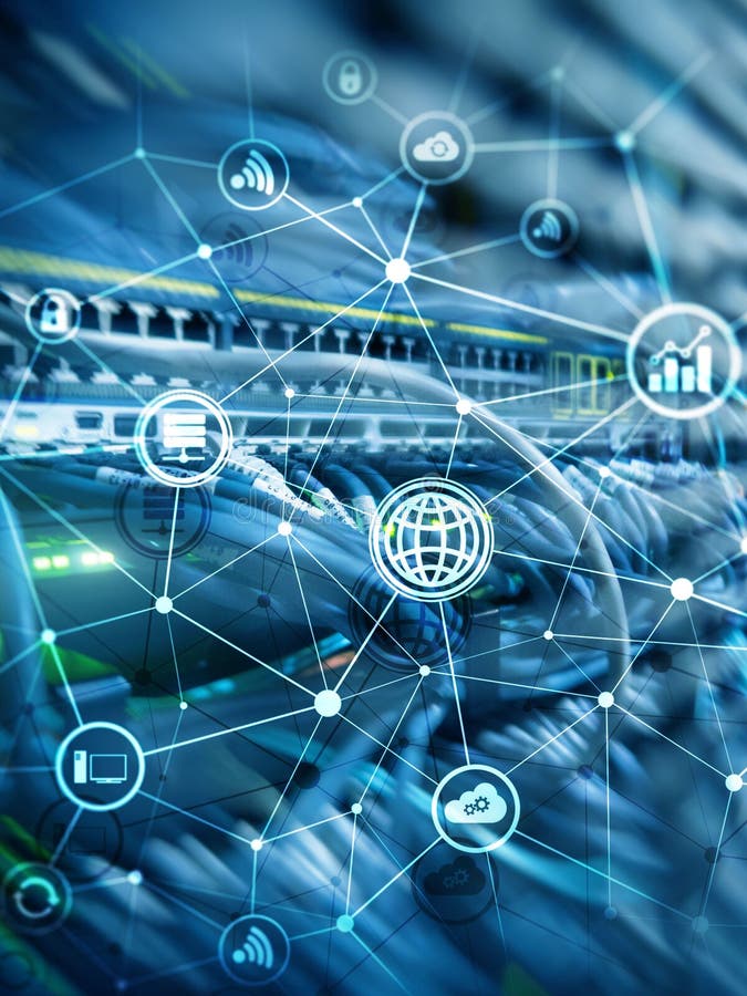 Computing Concept. Technology Infrastructure Cloud Computing and ...