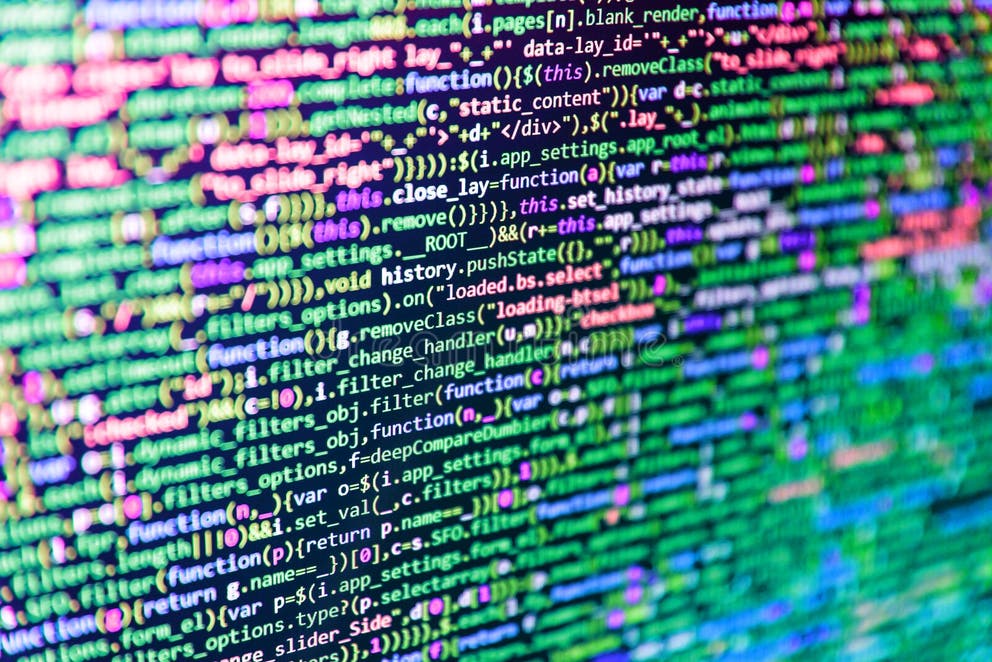 Computing, Cyberspace , Future and Innovation Concept. Letters, Chars, and Digits. Abstract ...