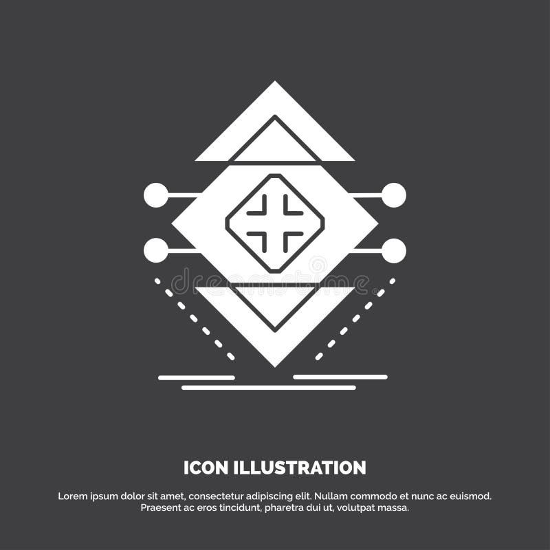 Computing Data Infrastructure Science Structure Icon Glyph Vector