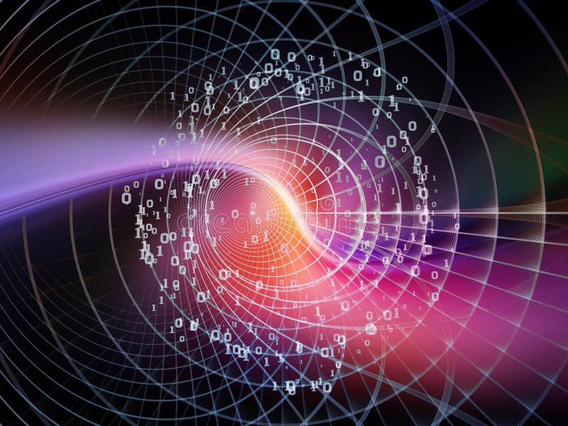 Computing Digital World stock illustration. Illustration of graph ...