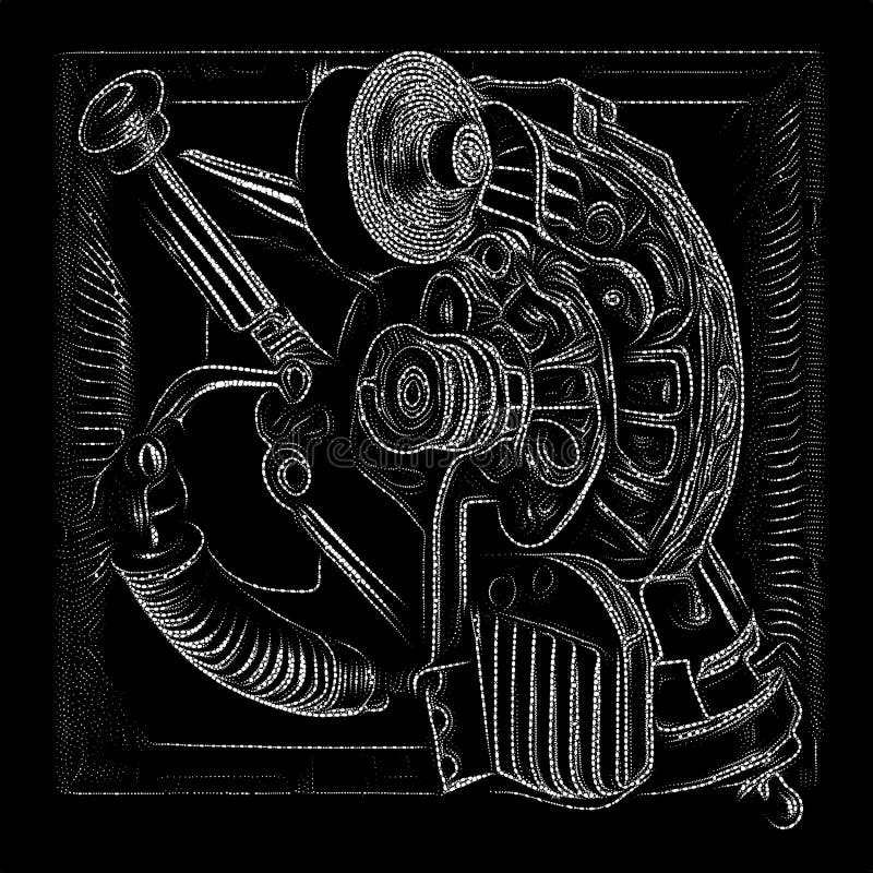 Computing Dot Art stock illustration. Illustration of meaning - 277942221