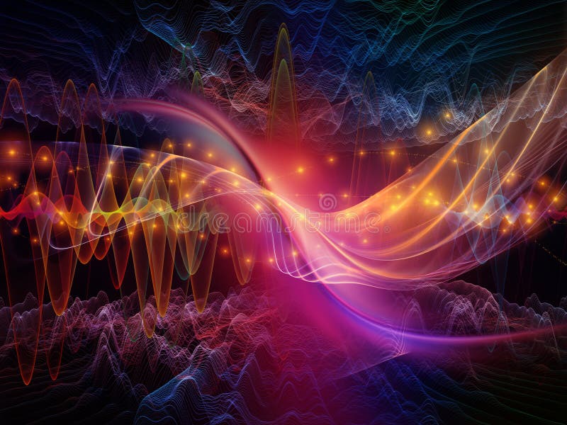 Computing Light Wave stock illustration. Illustration of space - 148658185