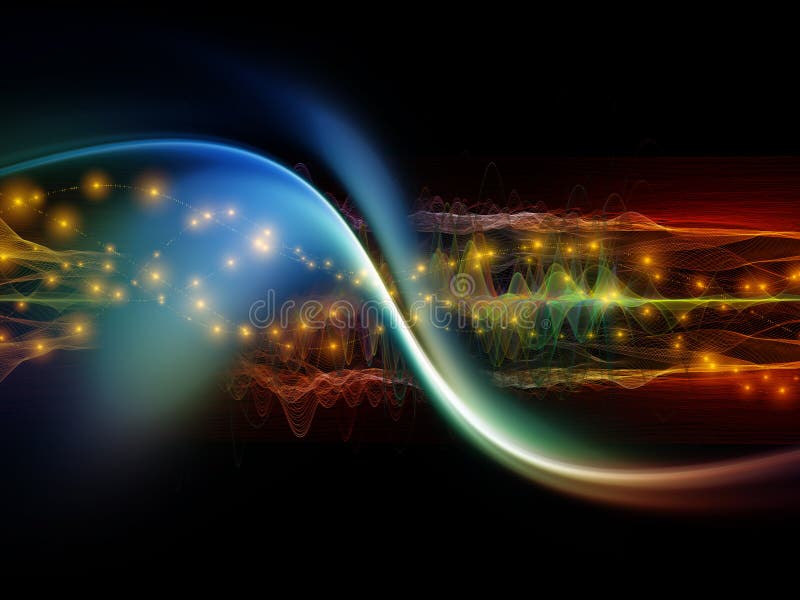 Computing Light Wave stock illustration. Illustration of computer ...