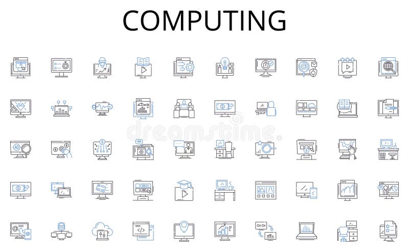 Computing Line Icons Collection. Learning, Curriculum, Playground ...