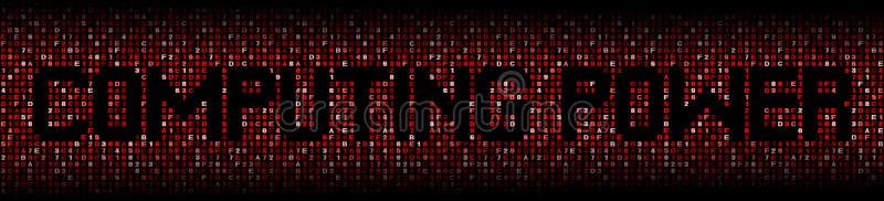 Computing Power Text on Hex Background Illustration Stock Illustration ...