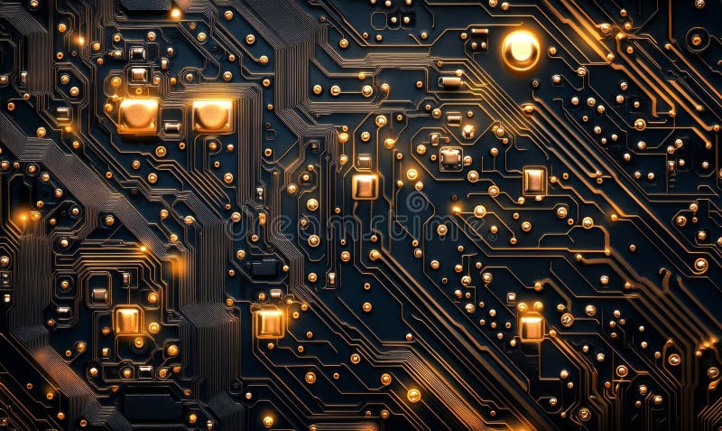 Computing Processor Cpu Microchip And Electronic Circuit Boardcomputer Digital Background