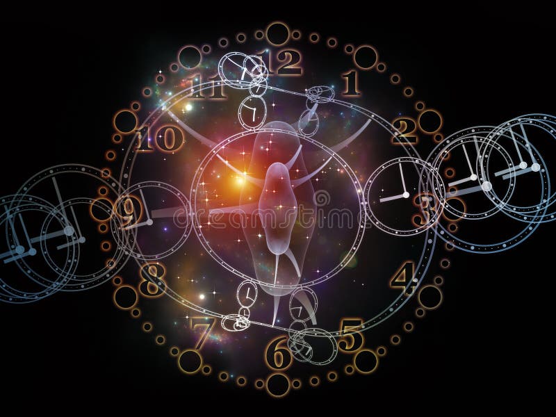 Computing Temporal Realm stock illustration. Illustration of hands ...