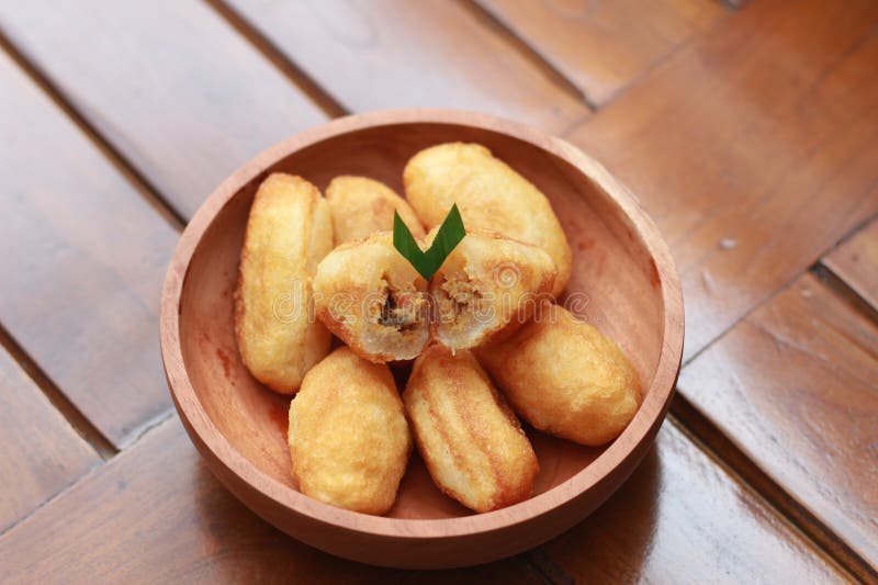 Comro or Combro, a Traditional Javanese Snack Made of Deep Fried Grated ...