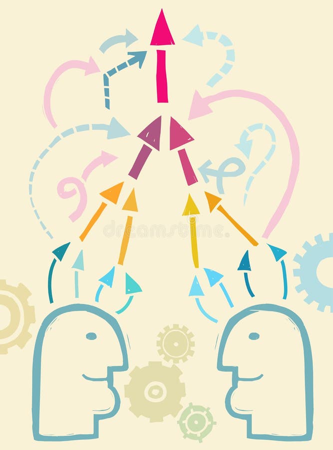 Comunicación e interacción ilustración del vector. Ilustración de cree ...