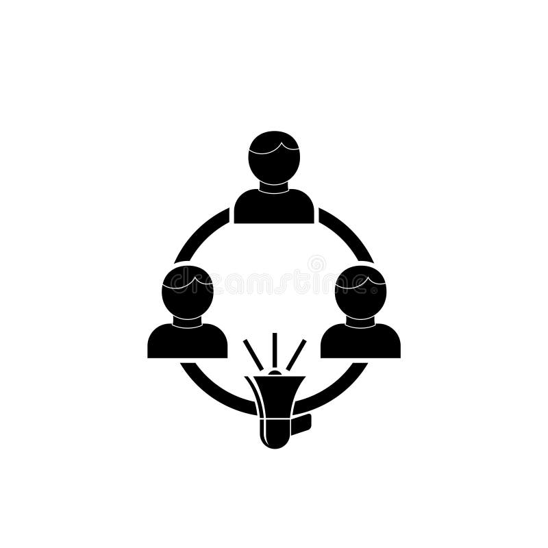 Comunicar Icono Aislado En Fondo Blanco Ilustración del Vector ...