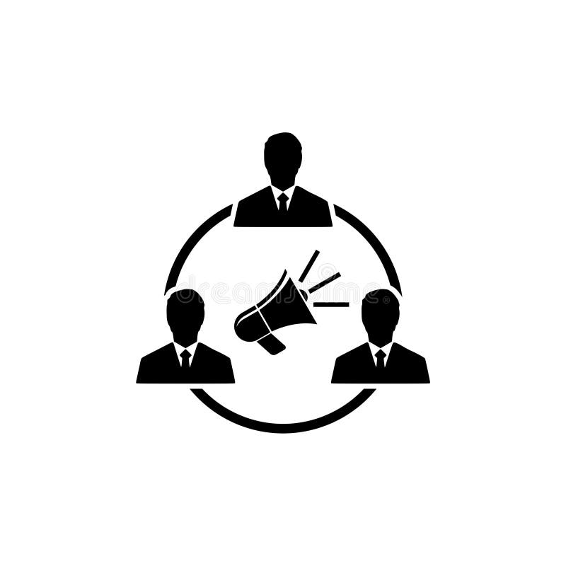 Comunicar Icono Aislado En Fondo Blanco Ilustración del Vector ...