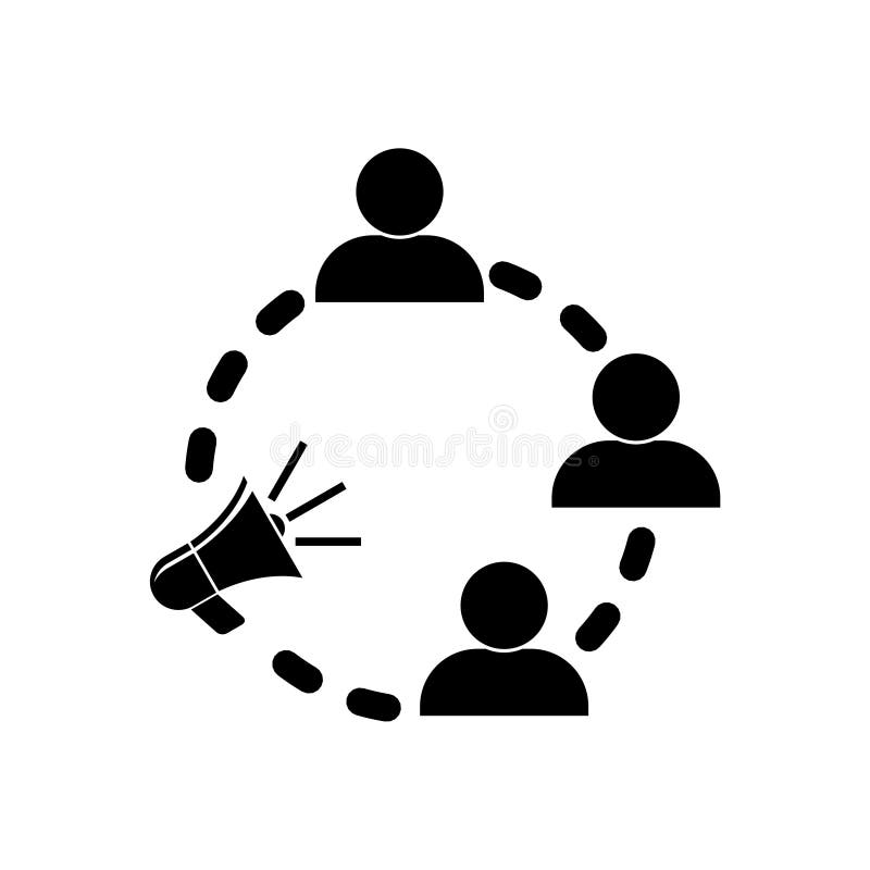 Comunicar Icono Aislado En Fondo Blanco Ilustración del Vector ...