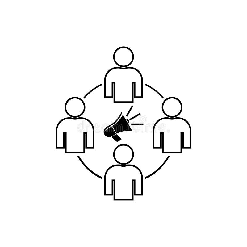 Comunicar Icono Aislado En Fondo Blanco Ilustración del Vector ...