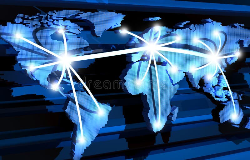 Comunicazioni globali illustrazione di stock. Illustrazione di concetto ...