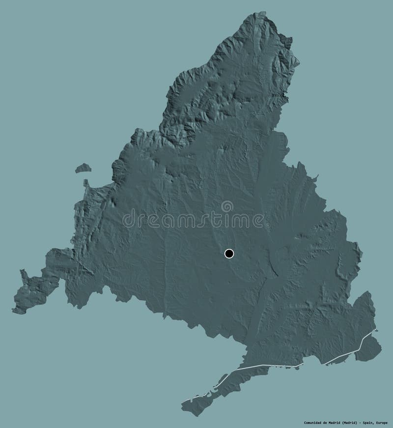 Comunidad De Madrid, Autonomous Community of Spain, on Solid ...