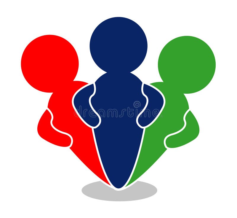 Símbolo de la comunidad stock de ilustración. Ilustración de unidad ...