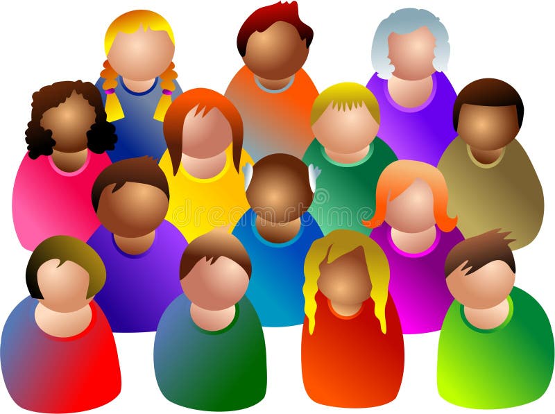 Comunidad diversa ilustración del vector. Ilustración de oficina - 321782