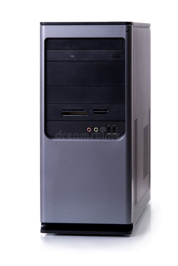 Con computer personale immagine stock. Immagine di argento - 7500403