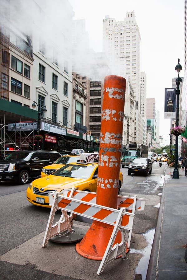 Steam pipe vent stack editorial stock photo. Image of transportation ...