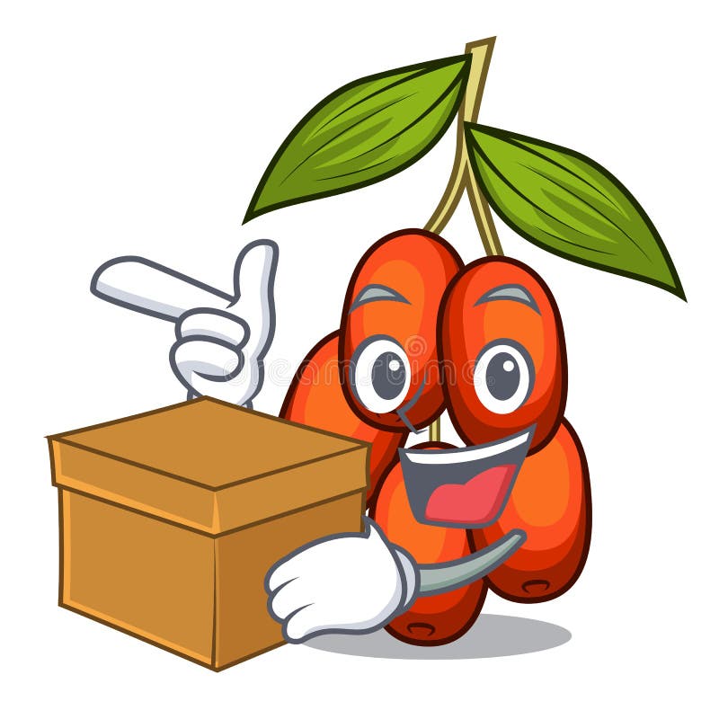 Con La Fruta De La Azufaifa De La Caja Aislada Con La Historieta ...