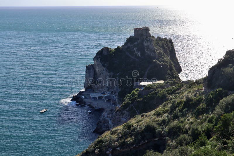 Conca Dei Marini - Capo Di Conca Dalla Strada Stock Photo - Image of ...
