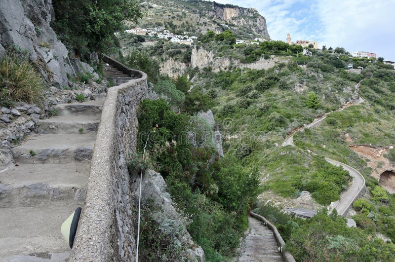 Conca Dei Marini - Scorcio Panoramico Dalla Scalinata Di Accesso Della ...