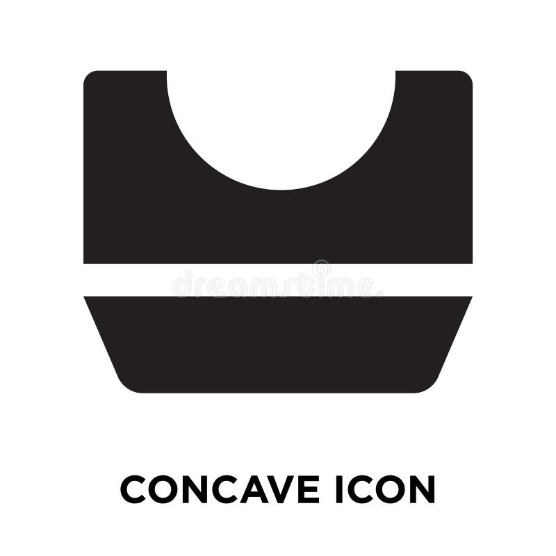 Concave Icon Vector Isolated on White Background, Logo Concept O Stock ...