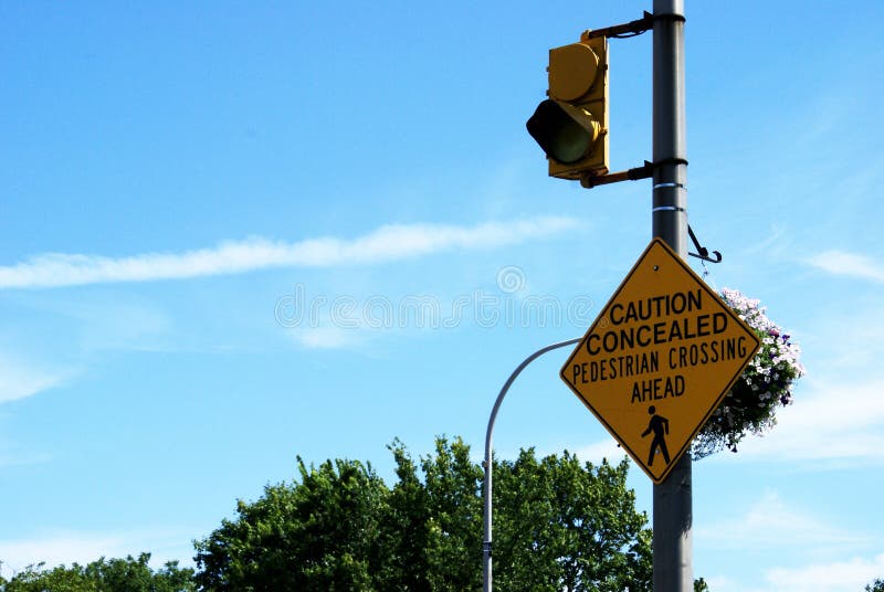 Concealed Pedestrian Crossing Stock Image - Image of district, person ...